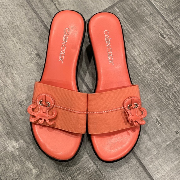 Cabin Creek | Shoes | Salmon Colored Wedge Sandals | Poshmark